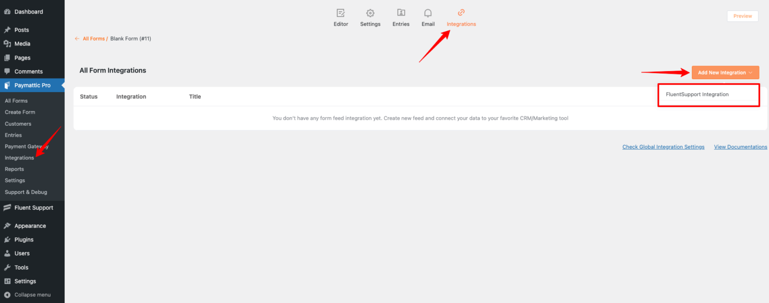 How to Integrate Fluent Support with Paymattic in WordPress?
