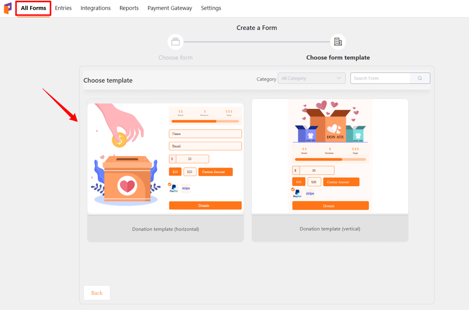 How to Create WordPress Donation Form with Simple Form Templates?