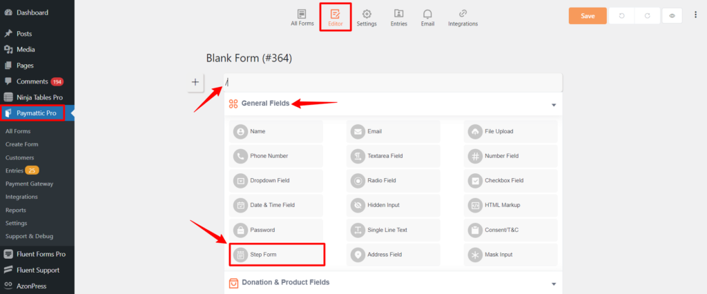 How to Create a Step Form with Paymattic