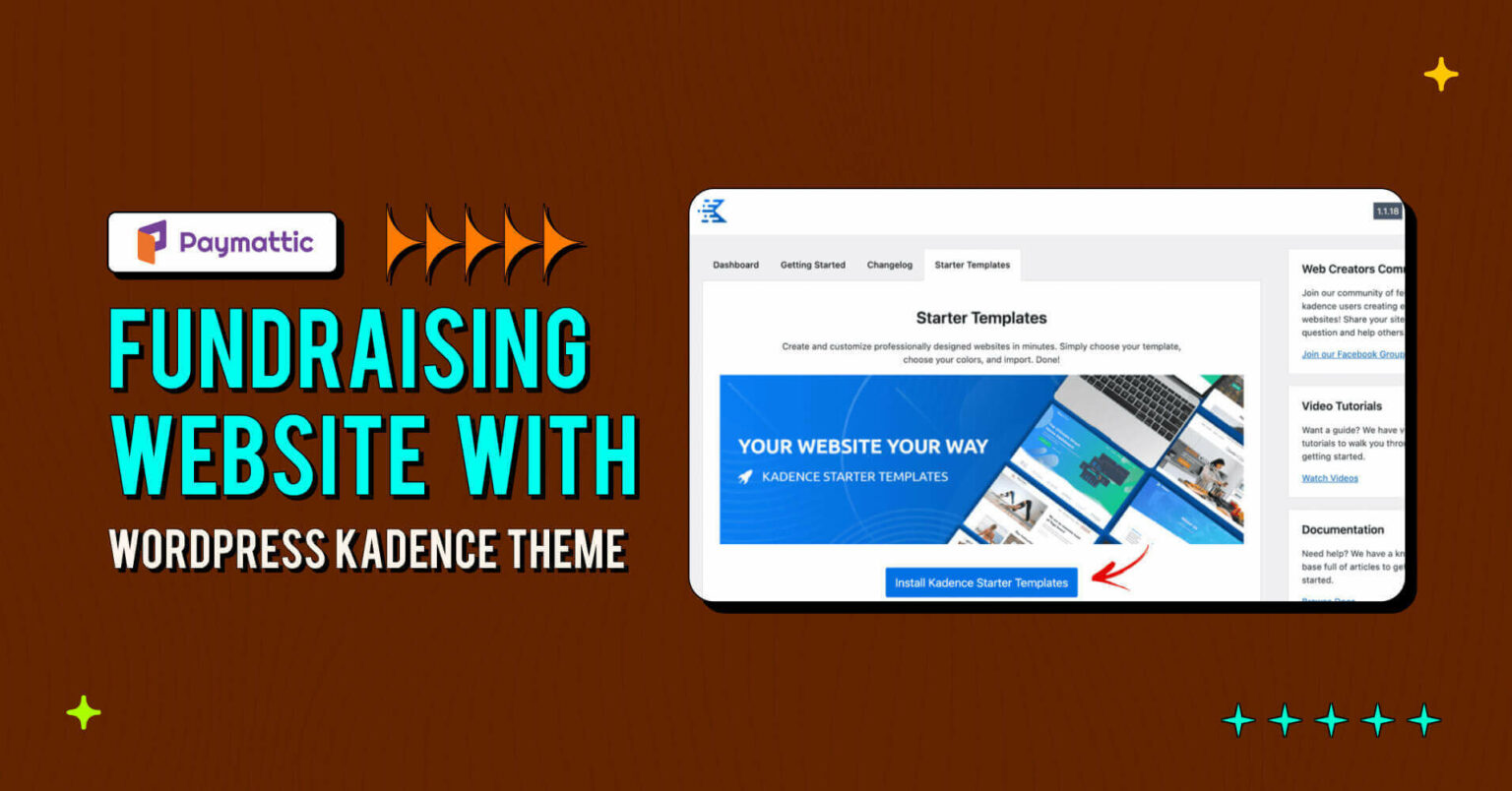Create a Fundraising Website with WordPress Kadence Theme