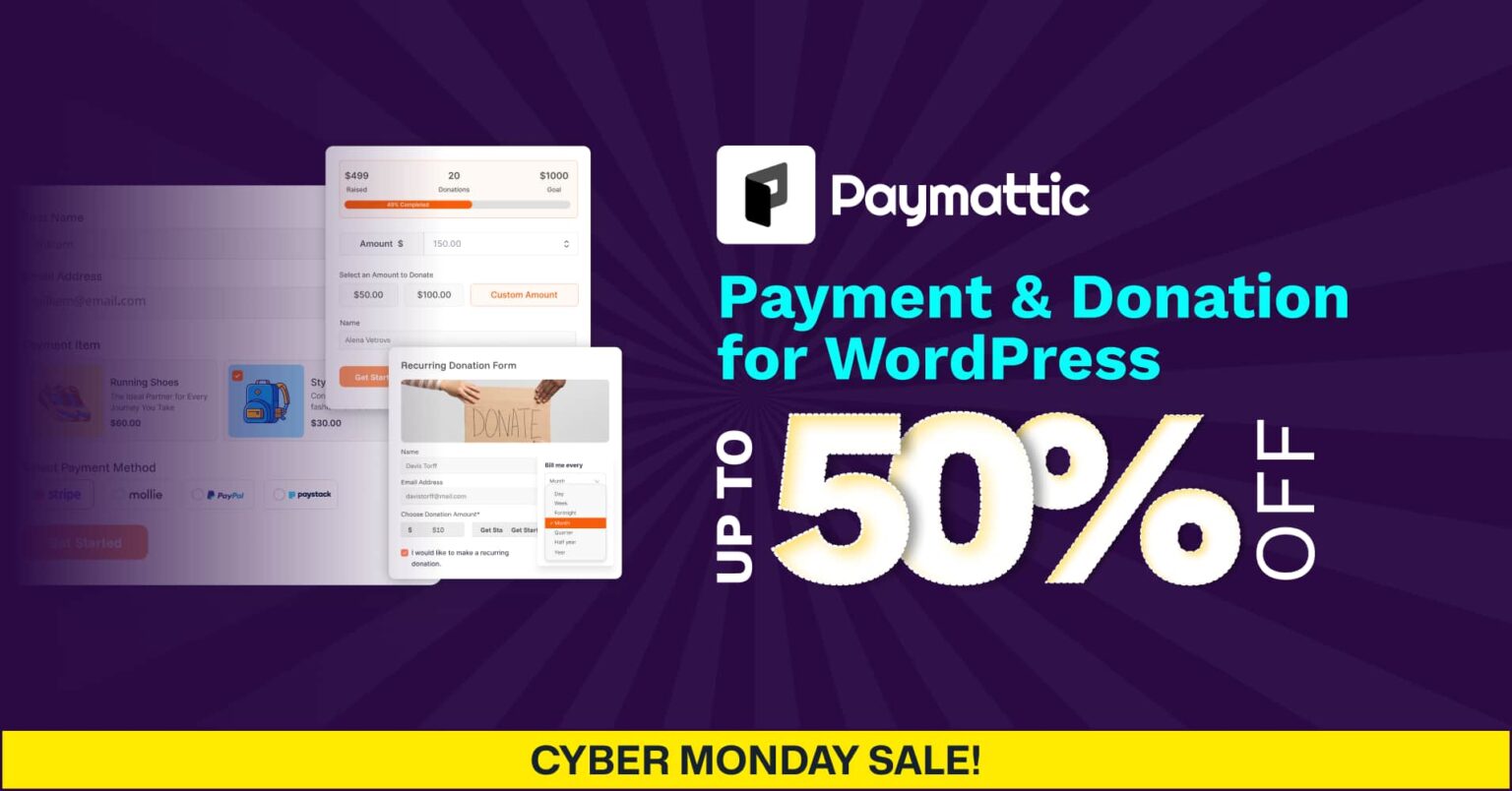 Paymattic Cyber Monday Sale - Up To 50% Off!